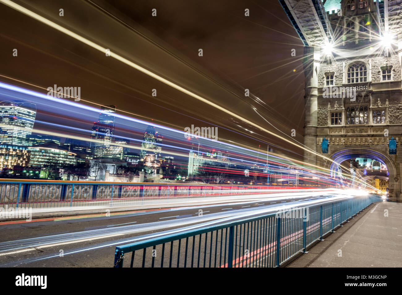 The Rush Hour - Tower Bridge, London Stock Photo - Alamy