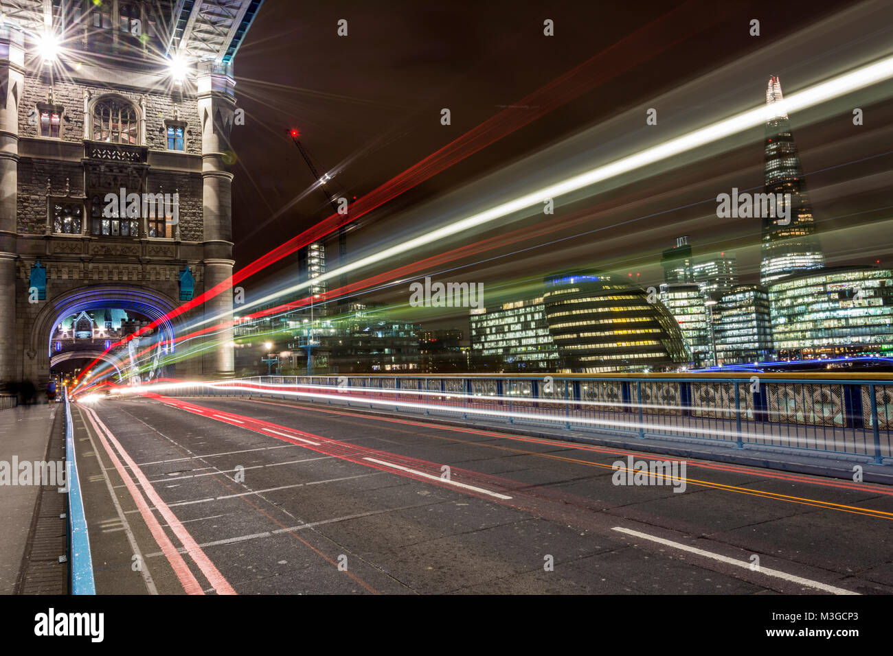 The Rush Hour - Tower Bridge, London Stock Photo - Alamy