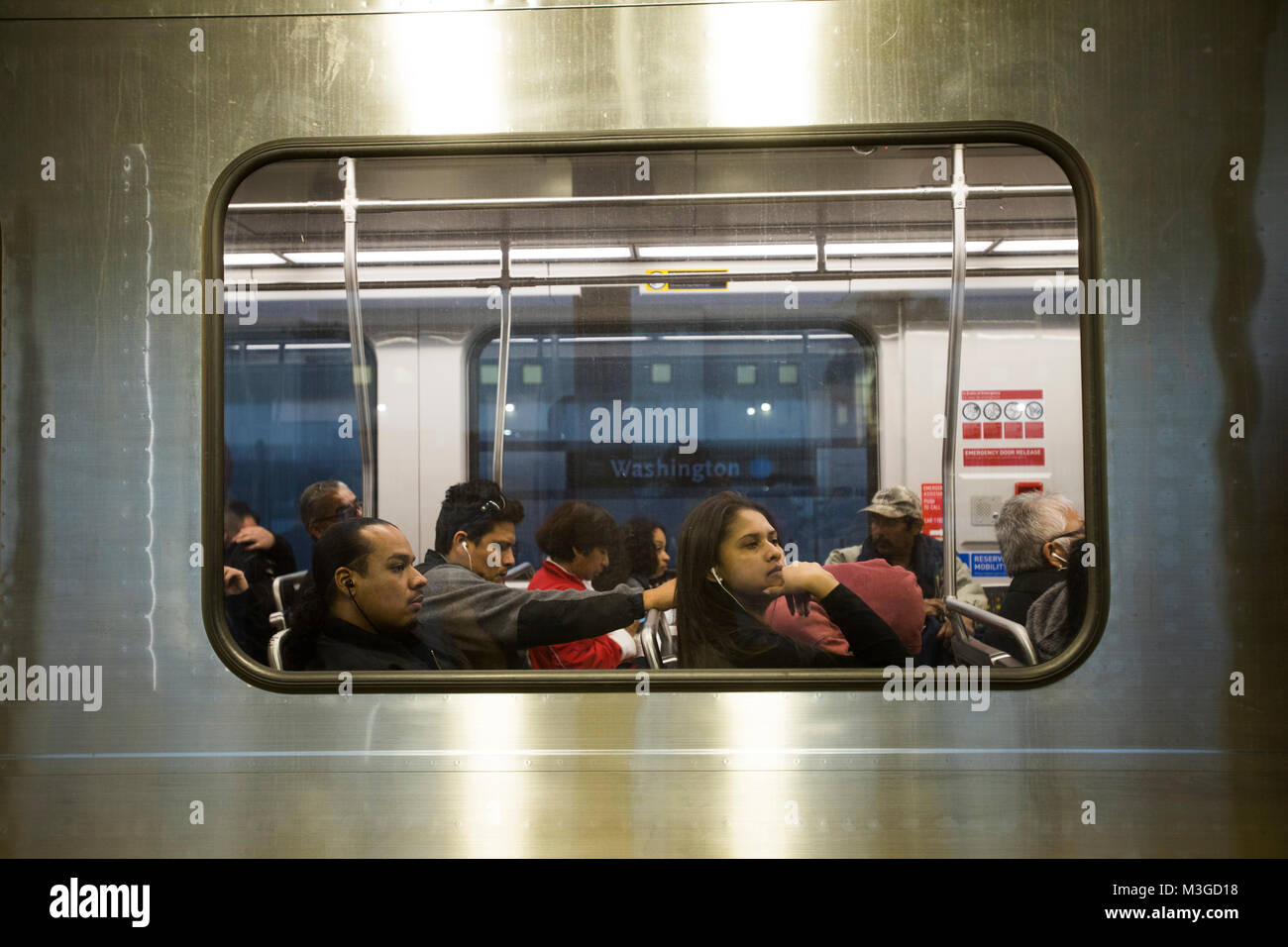 Passengers, LA Metro, Los Angeles, California, USA Stock Photo - Alamy