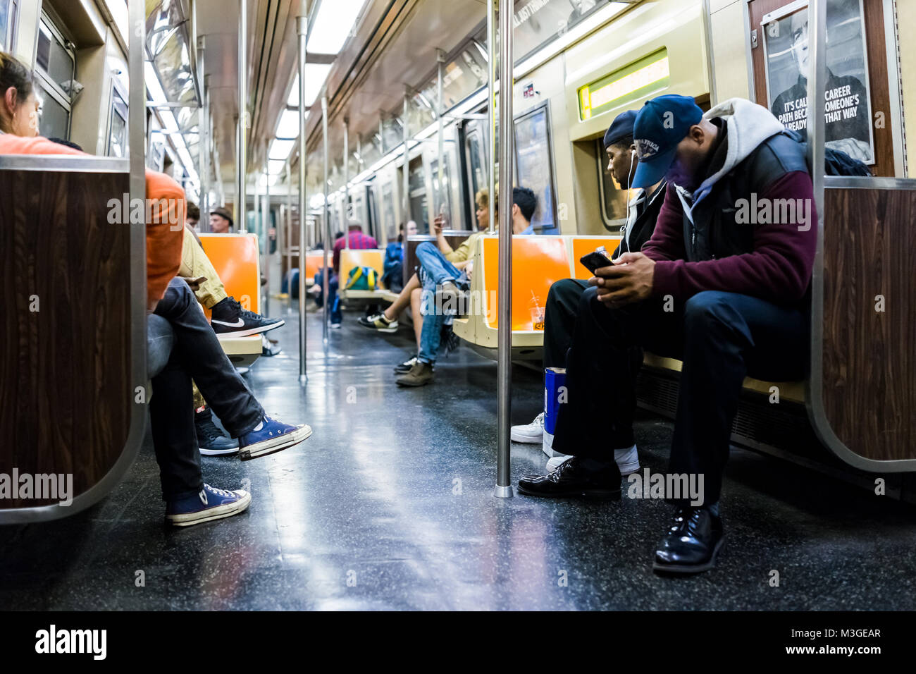 People Sitting On Underground Train High Resolution Stock Photography ...