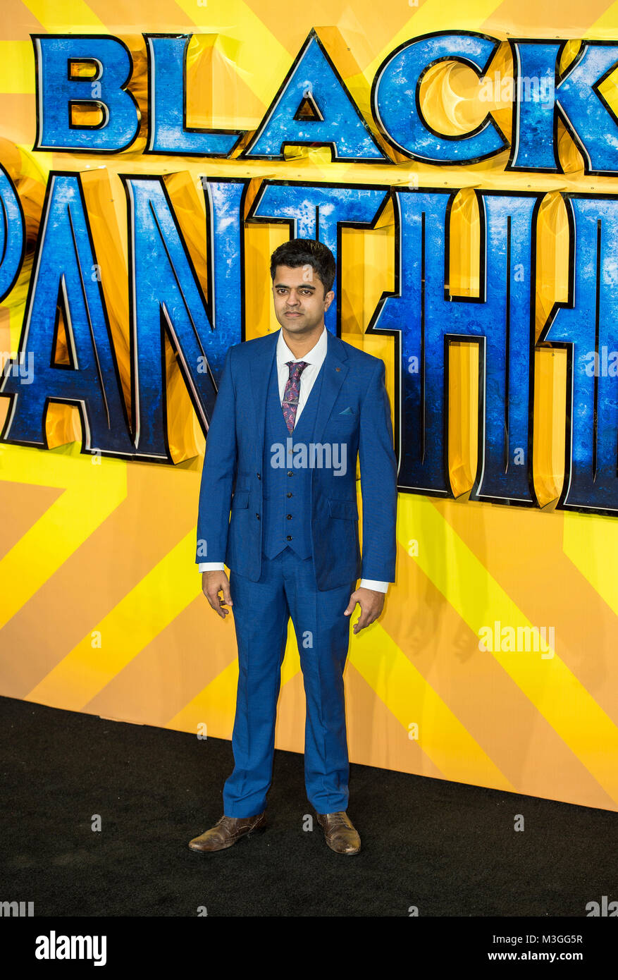 Divian Ladwa attends the European Premiere of Marvel Studios' 'Black ...
