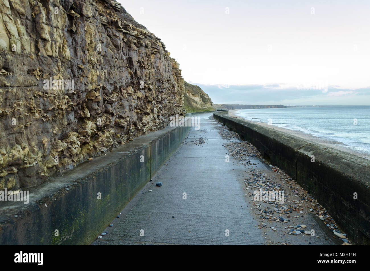 The Promenade at Seaham Beach Facing North Eastwards Stock Photo - Alamy