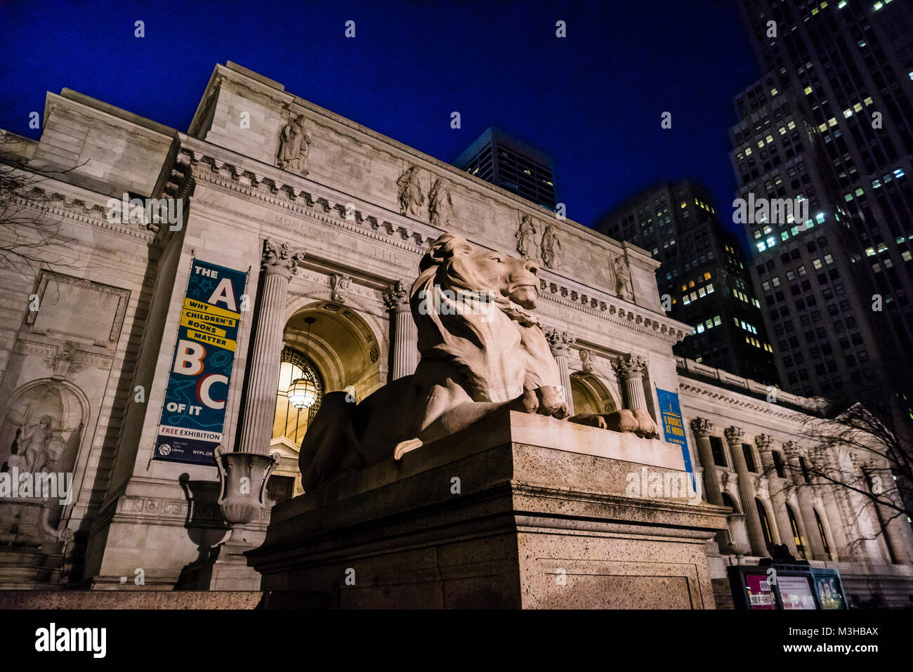 New York Public Library Manhattan New York, New York, USA Stock Photo ...