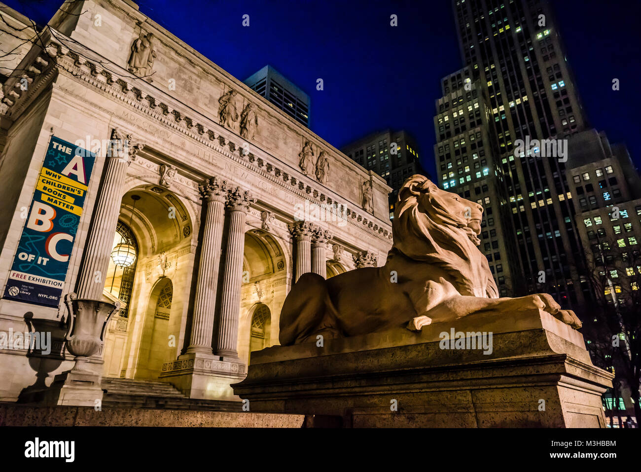 New York Public Library Manhattan New York, New York, USA Stock Photo ...