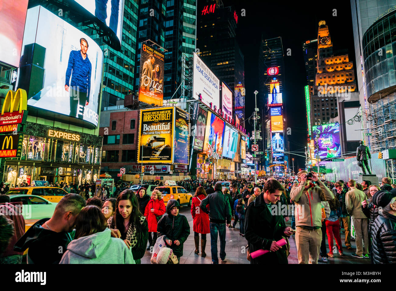Times Square Theater District Manhattan New York, New York, USA Stock ...