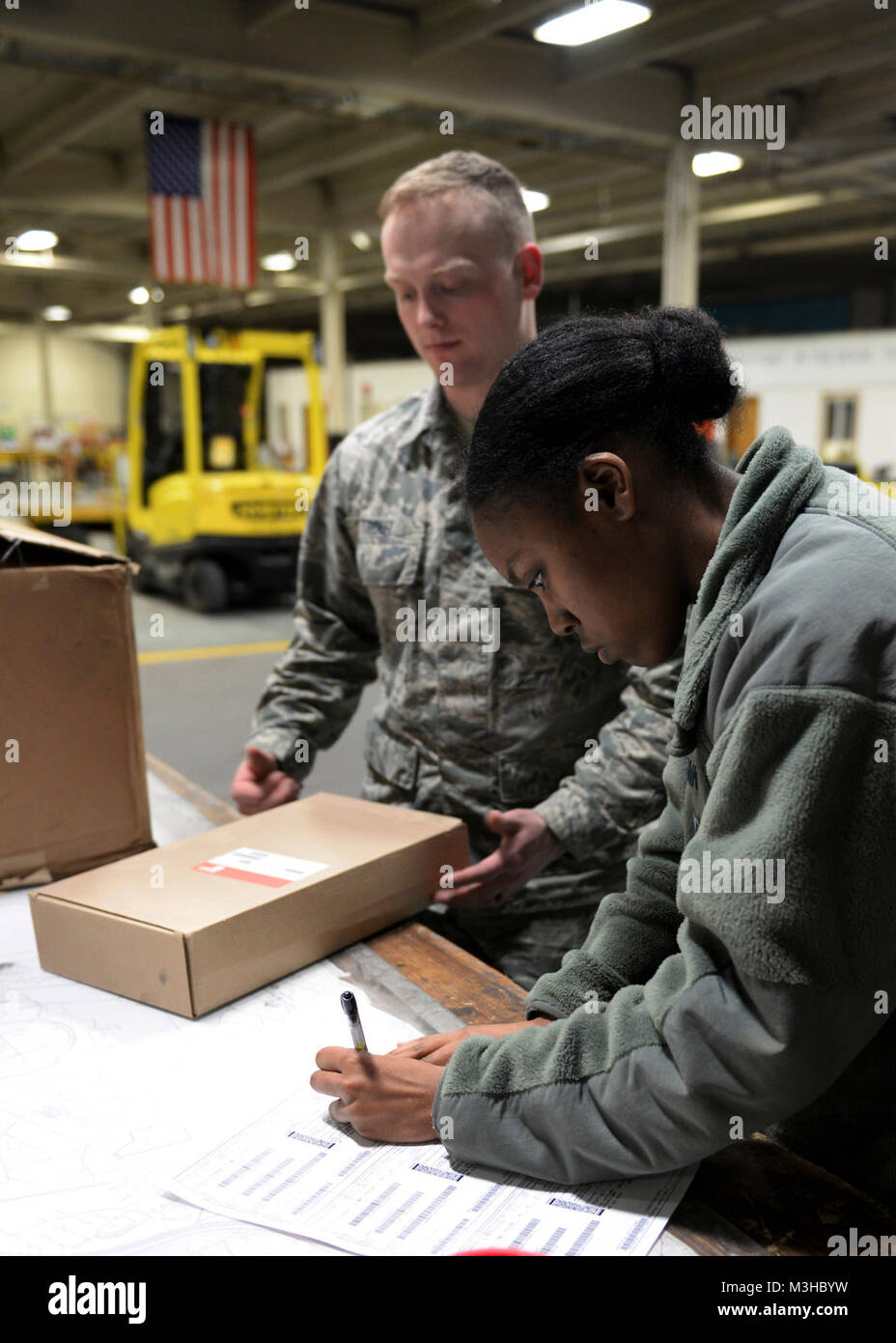 Airman Jaamiya Franklin, a 673d Logistics Readiness Squadron Materiel ...