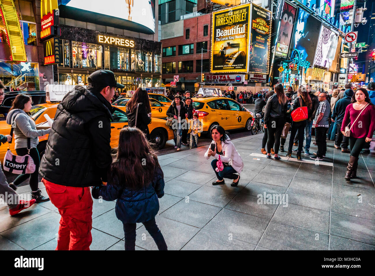 Times Square Theater District Manhattan New York, New York, USA Stock ...