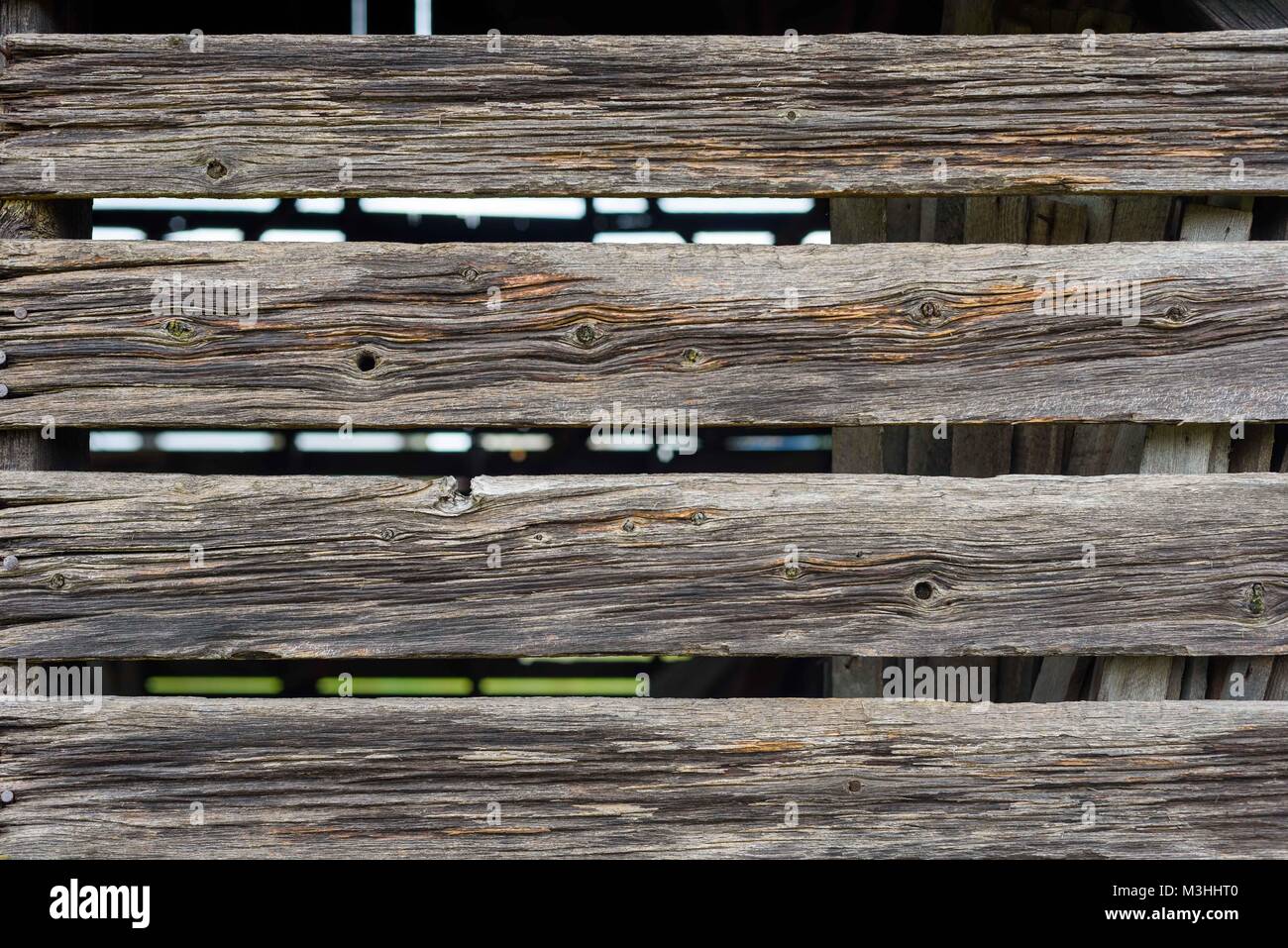 closeup of weathered wood plank siding texture on old rustic shed Stock ...