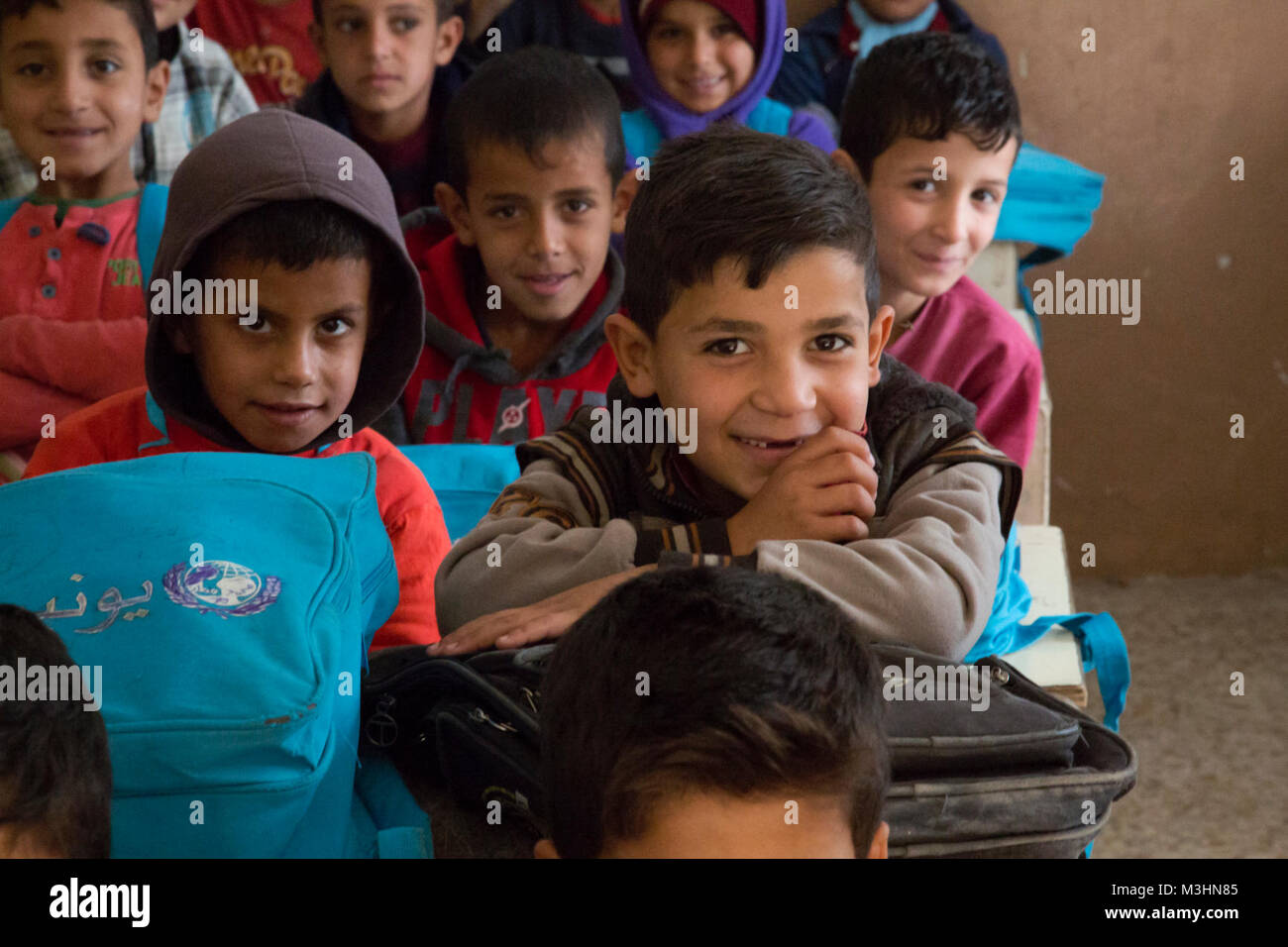 Young Iraqi students pose for a Stock Photo - Alamy