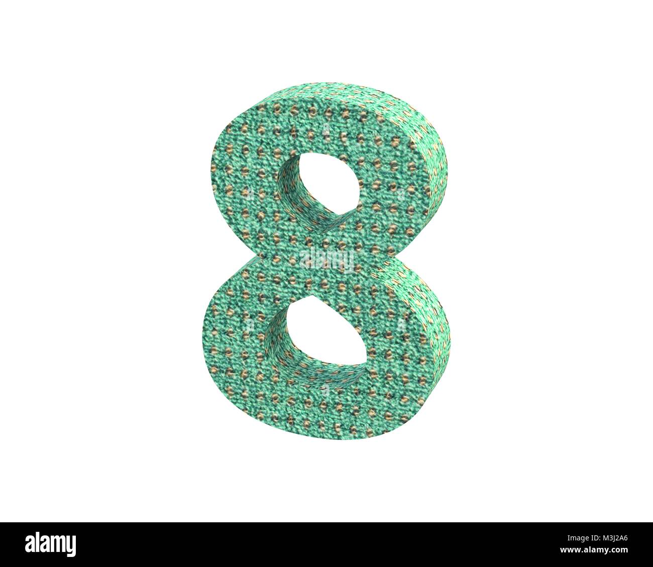 3D rendering Font carpet color number 8 Stock Photo - Alamy