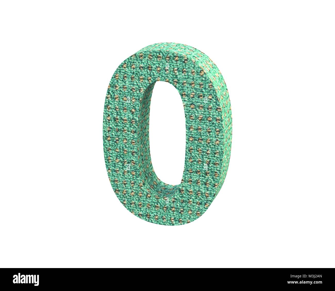 3D rendering Font carpet color number 0 Stock Photo - Alamy