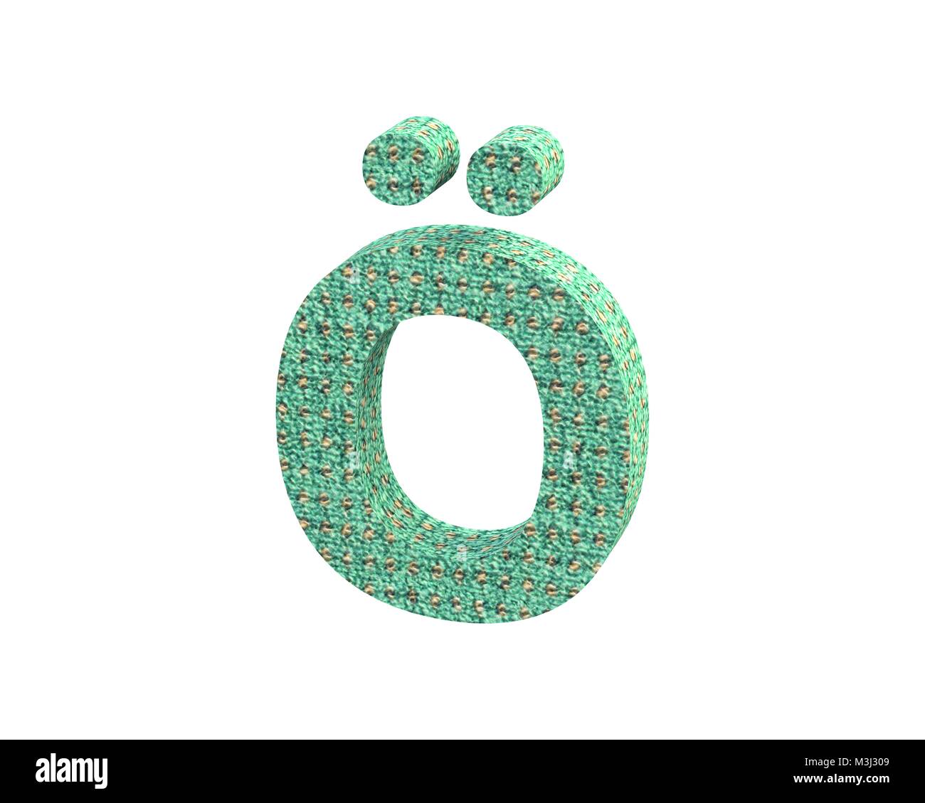 3D rendering Font carpet color special character ALT0214 Stock Photo ...