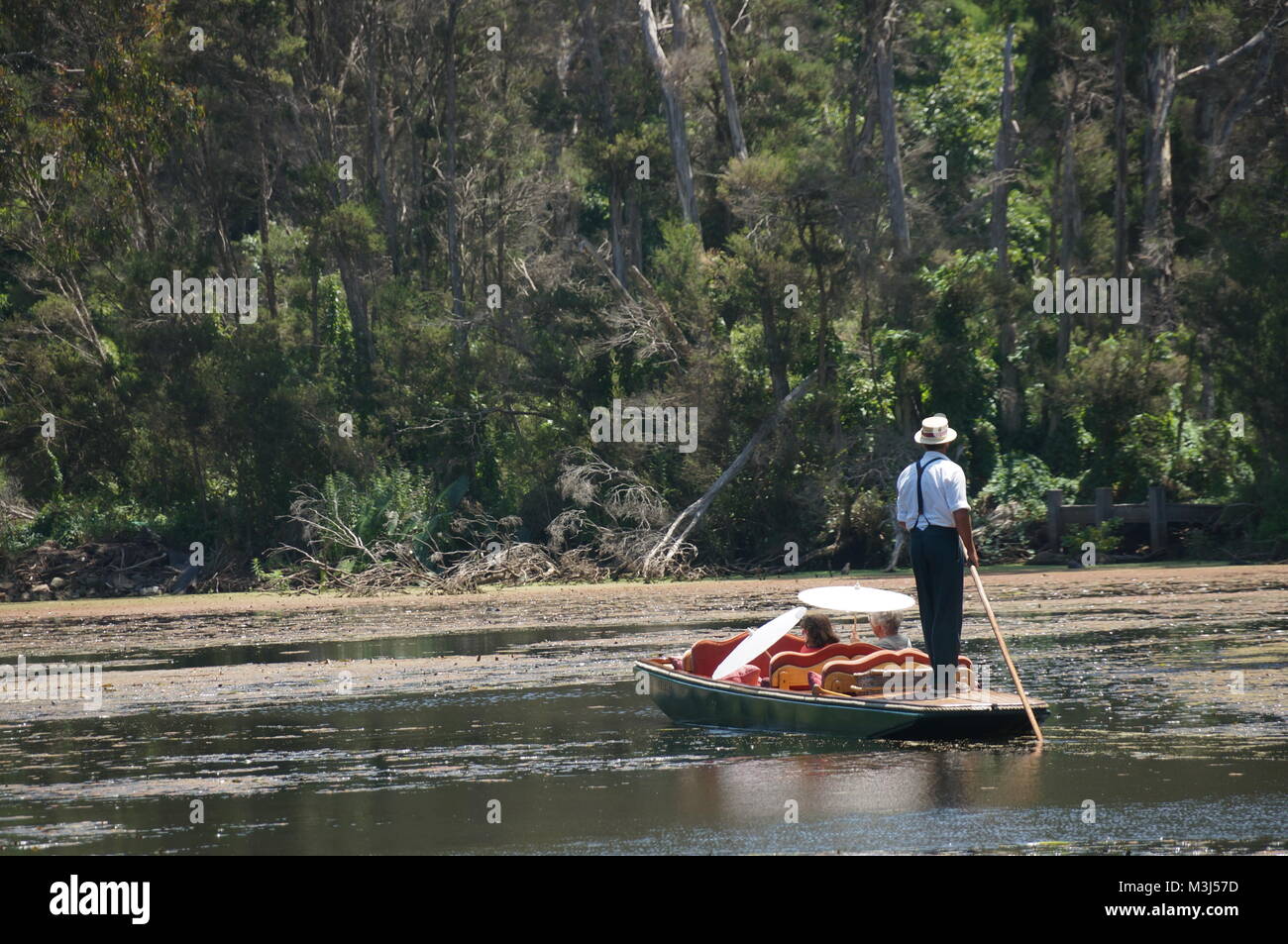 Punt trip in the river Stock Photo - Alamy