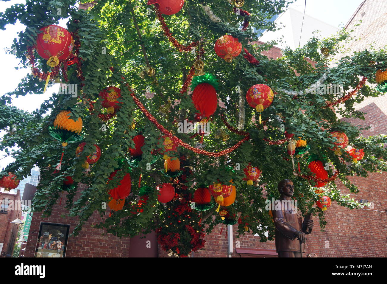 Chinese celebration tree decoration Stock Photo - Alamy