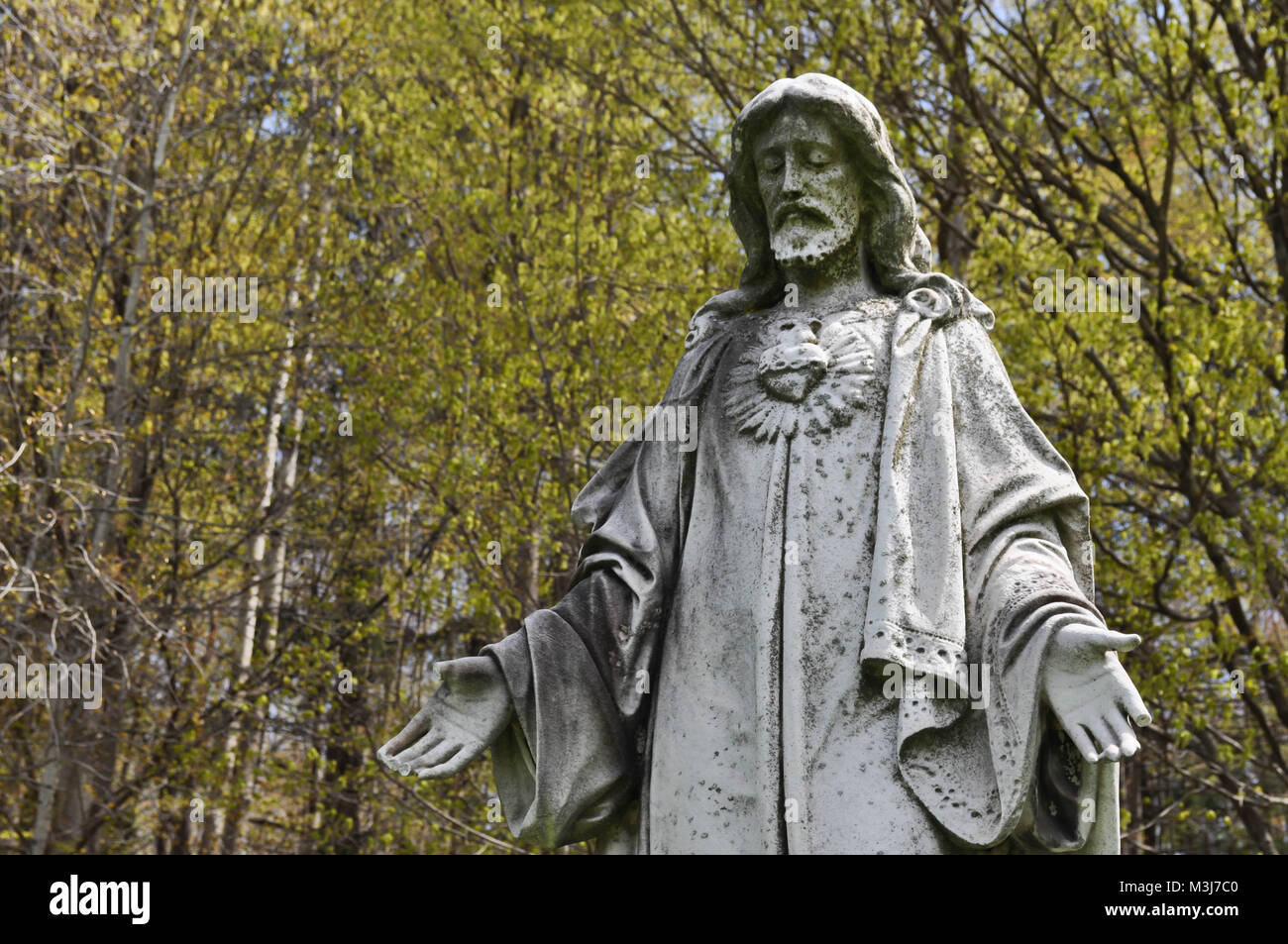 Statue of Jesus in a Catholic Cemetery Stock Photo - Alamy