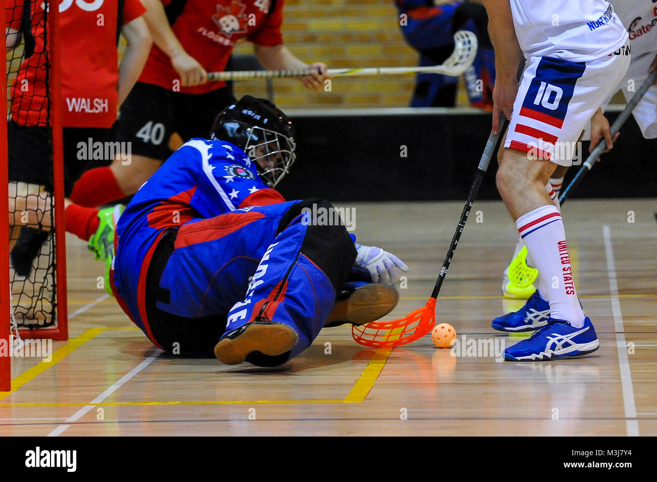 Toronto, Canada. 10th February 2018. Players in action during the USA ...