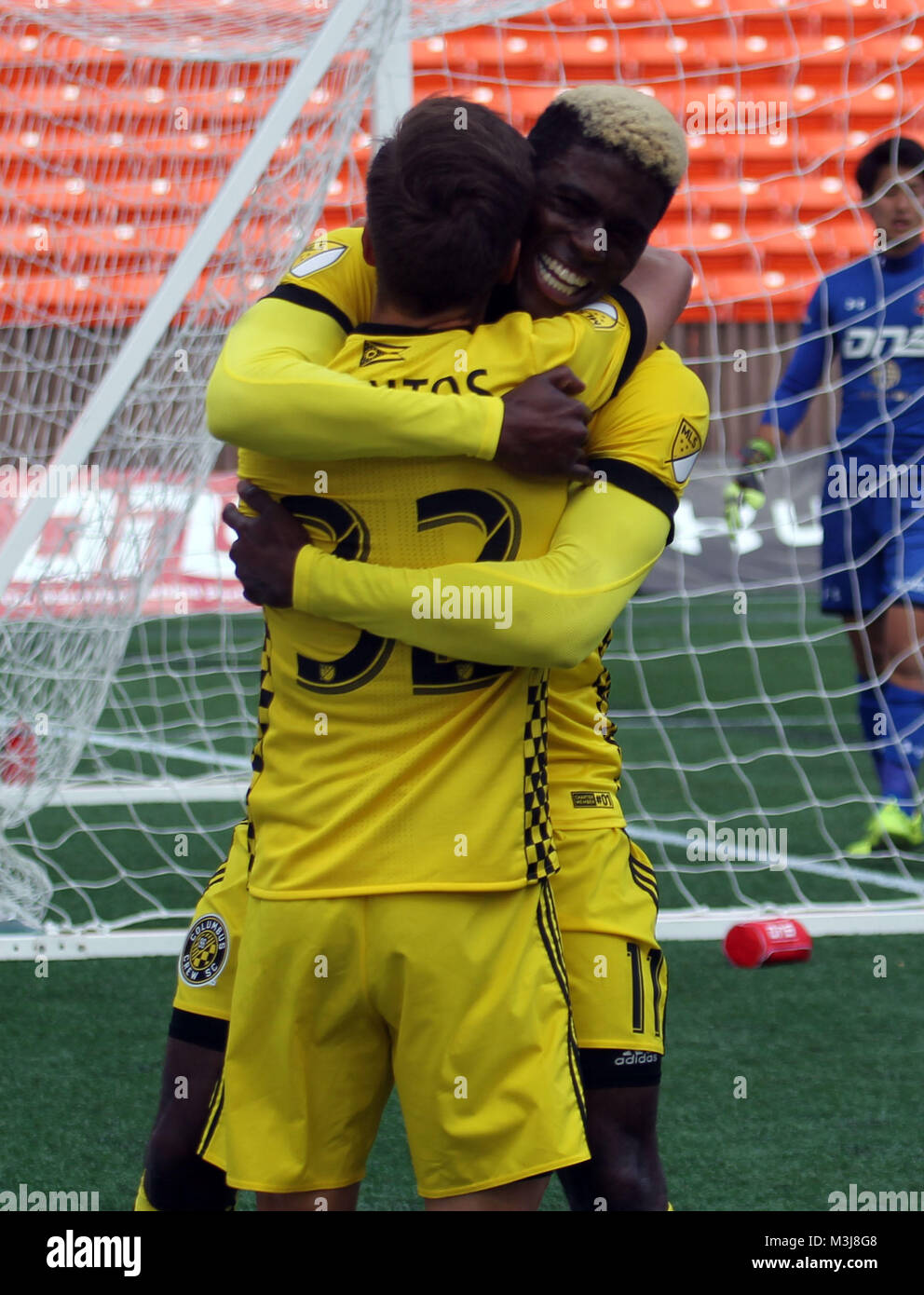 February 10, 2018 - Columbus Crew SC forward Gyasi Zardes #11 scores ... February 10, 2018 - Columbus Crew SC forward Gyasi Zardes #11 scores ...
