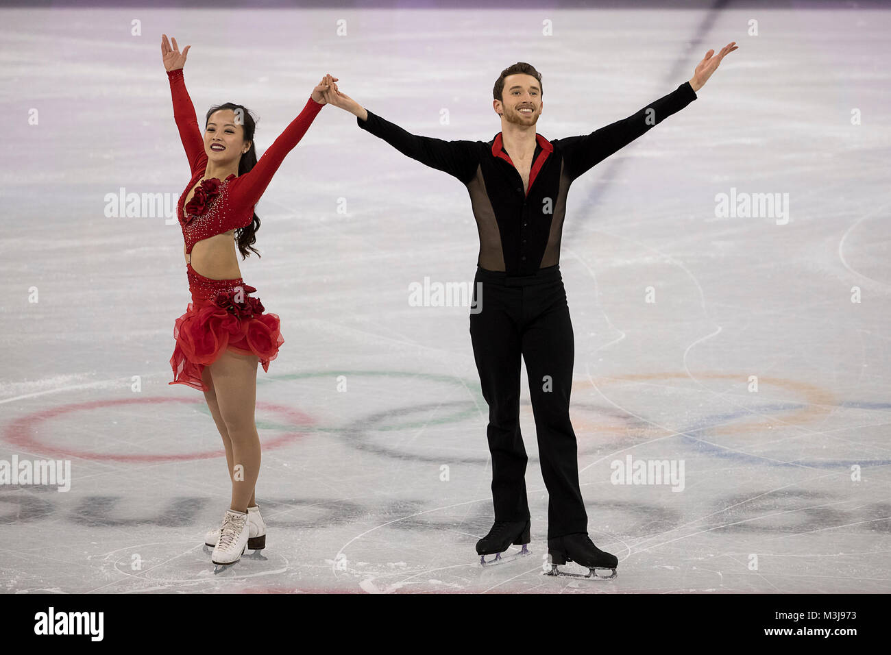 Gangneung, South Korea. 11th Feb, 2018. Yura Min and Alexander Gamelin ...