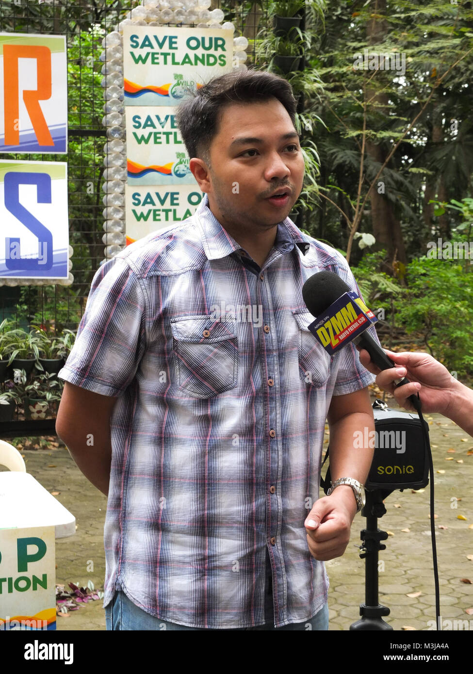 Manila, Philippines. 10th Feb, 2012. Raymond Palatino, giving his ...