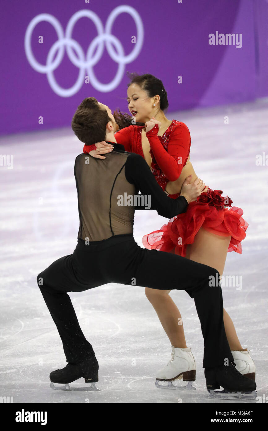 Gangneung, South Korea. 11th Feb, 2018. YURA MIN and ALEXANDER GAMELIN ...