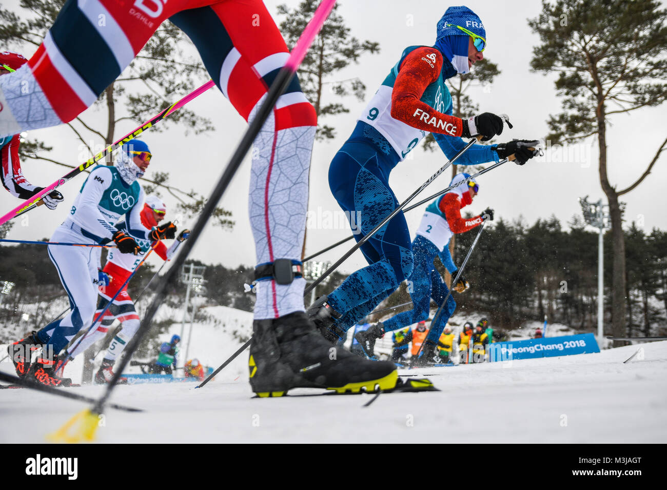 February 11, 2018: Jean Marc Gaillard ofÂ France at Men's 15km 15km ...