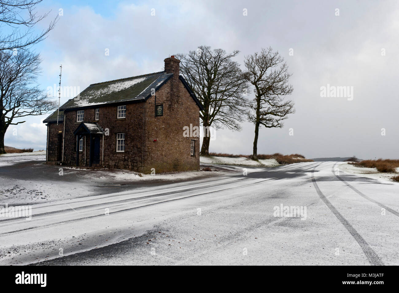 Builth Wells, Powys, UK. 11th February 2018. An wintry landscape on the ...