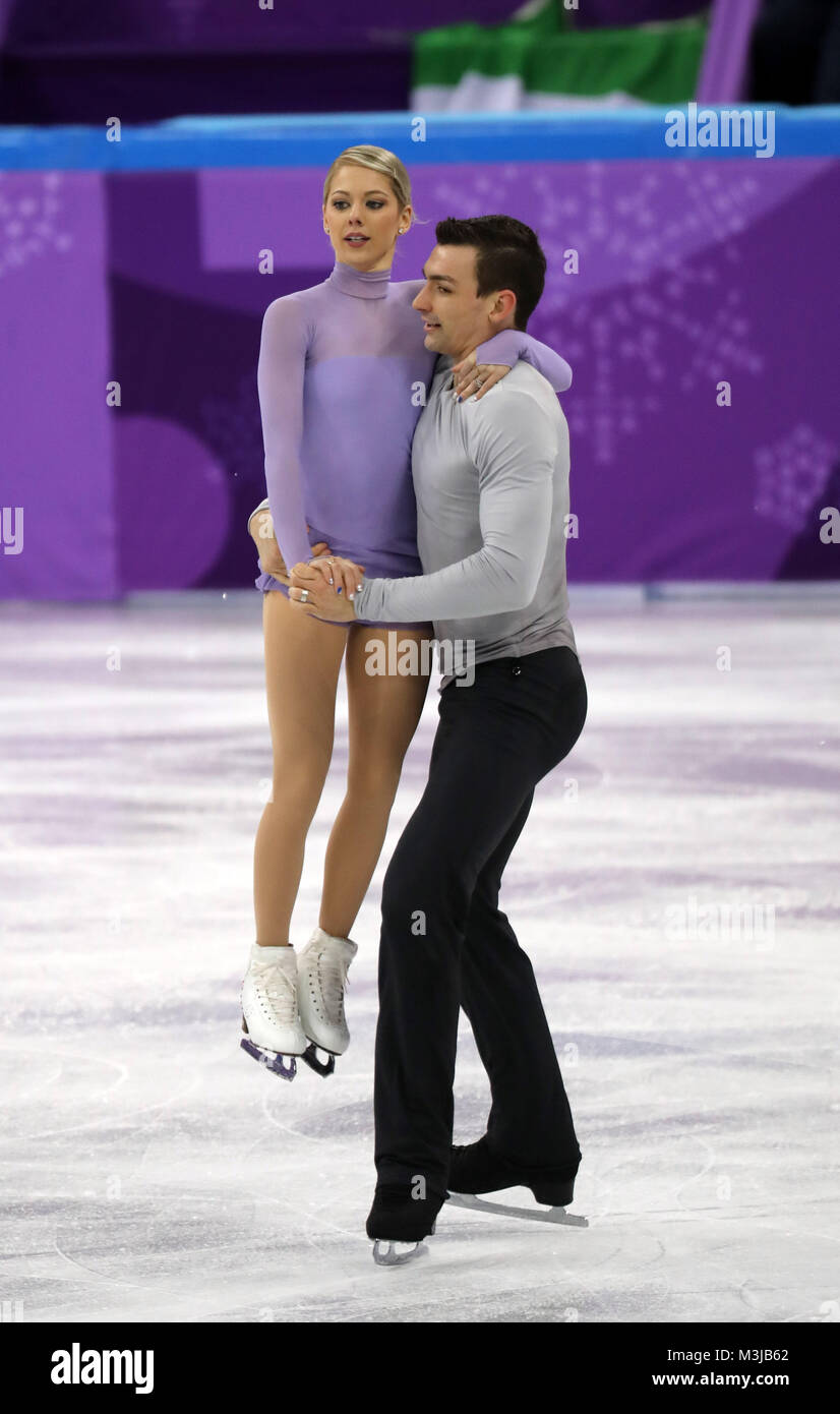 Gangneung, South Korea. 11th Feb, 2018. ALEXA SCIMECA KNIERIM and CHRIS ...