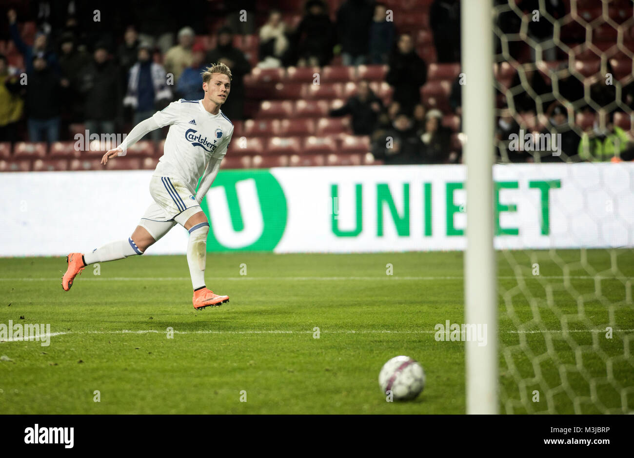 Copenhagen, Denmark. 10th February, 2018. Viktor Fischer (7) of FC ...