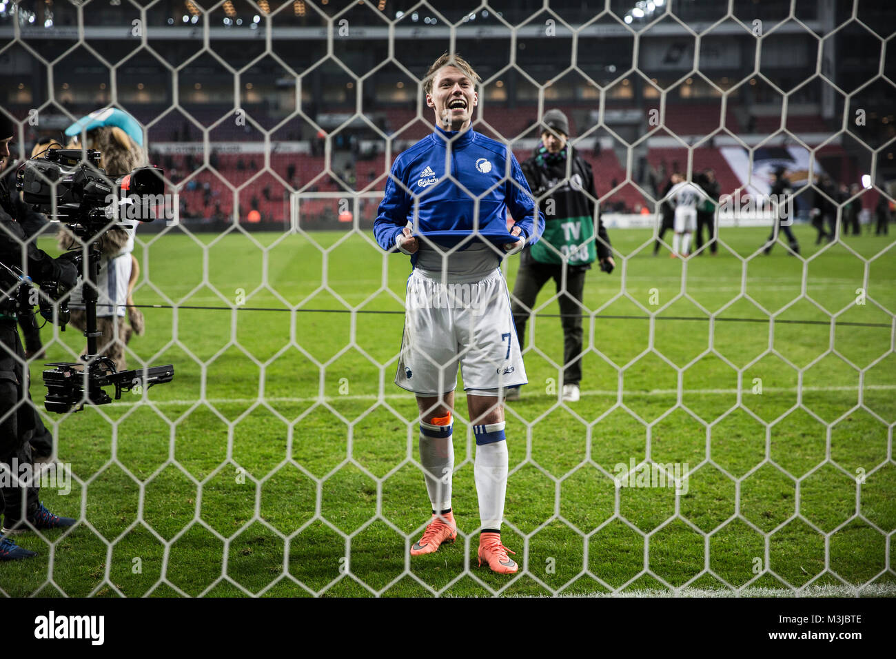 Copenhagen, Denmark. 10th February, 2018. Viktor Fischer (7) of FC ...