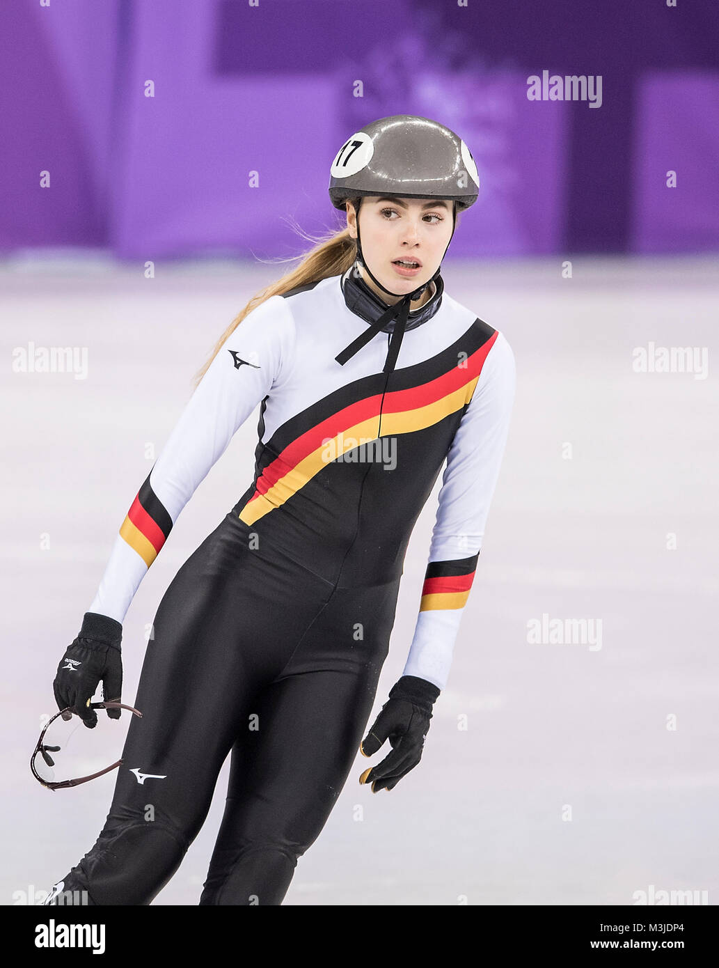 Anna SEIDEL (GER), halbe Figur, Halbfigur, after dem Rennen with Brille ...
