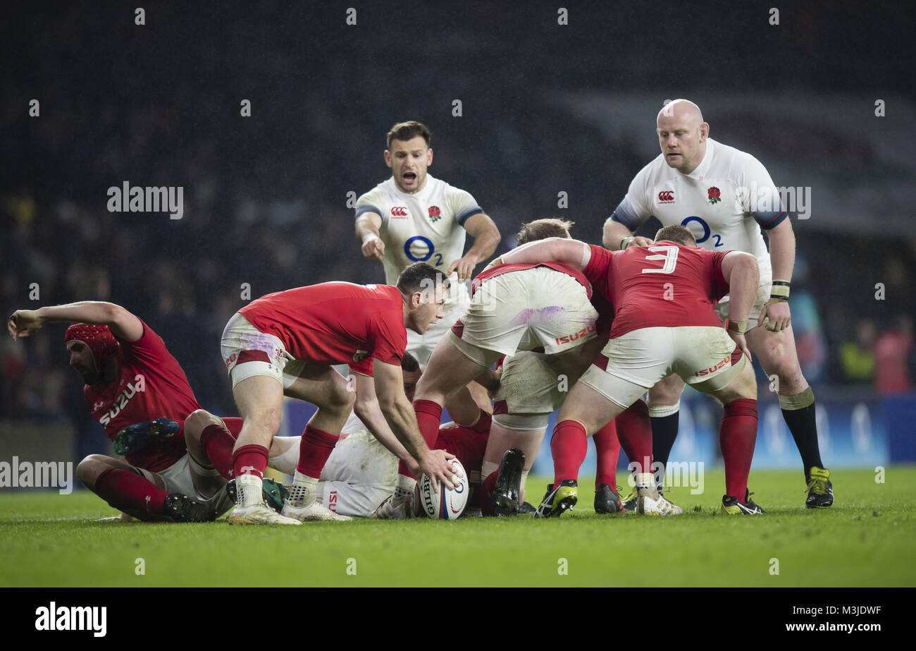 England rugby ruck nations 2018 hi-res stock photography and images - Alamy