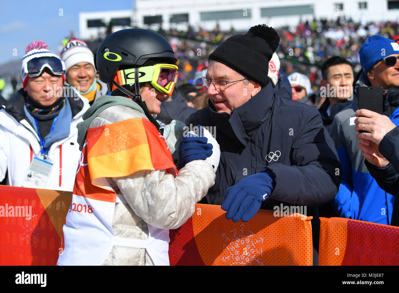 Pyeongchang, South Korea. Credit: MATSUO. 10th Feb, 2018. (L-R) Redmond ...