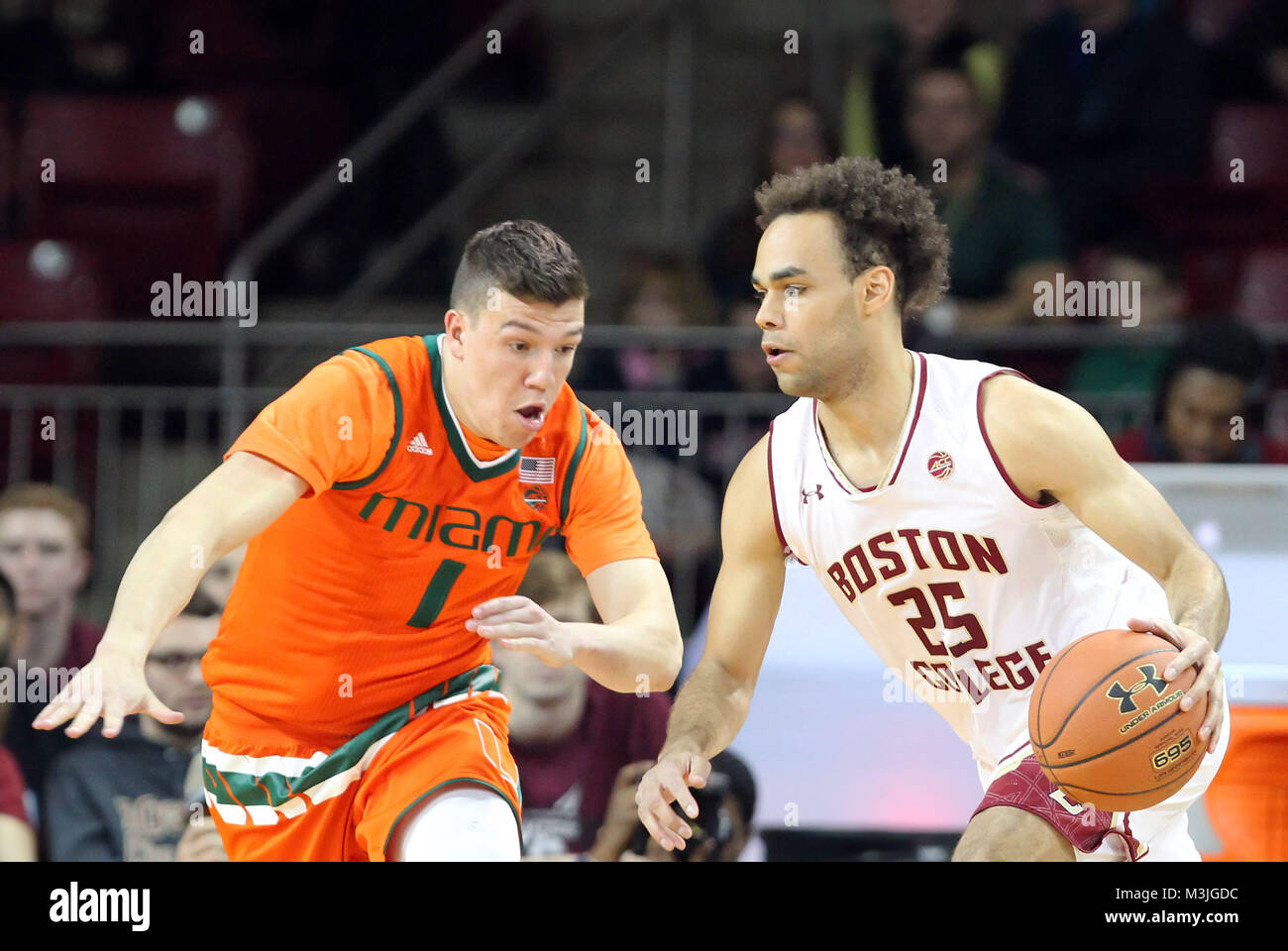 Conte Forum. 10th Feb, 2018. MA, USA; Boston College Eagles guard ...