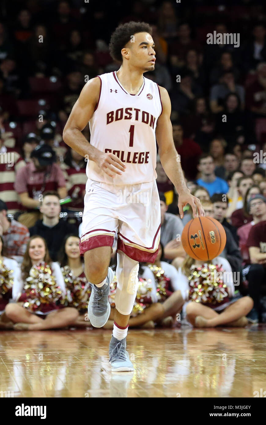 Conte Forum. 10th Feb, 2018. MA, USA; Boston College Eagles guard ...