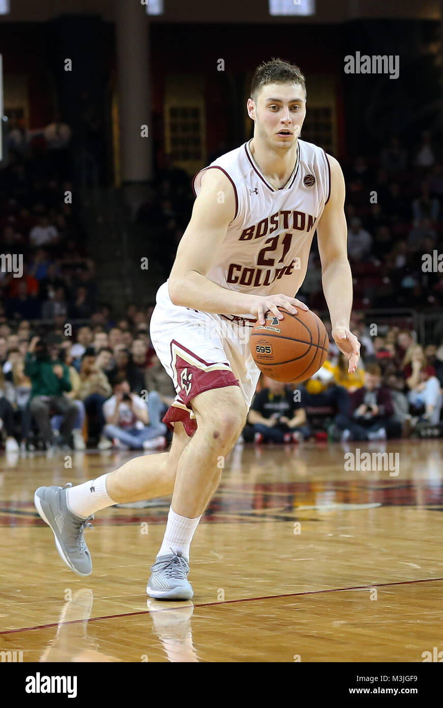Conte Forum. 10th Feb, 2018. MA, USA; Boston College Eagles forward Nik ...