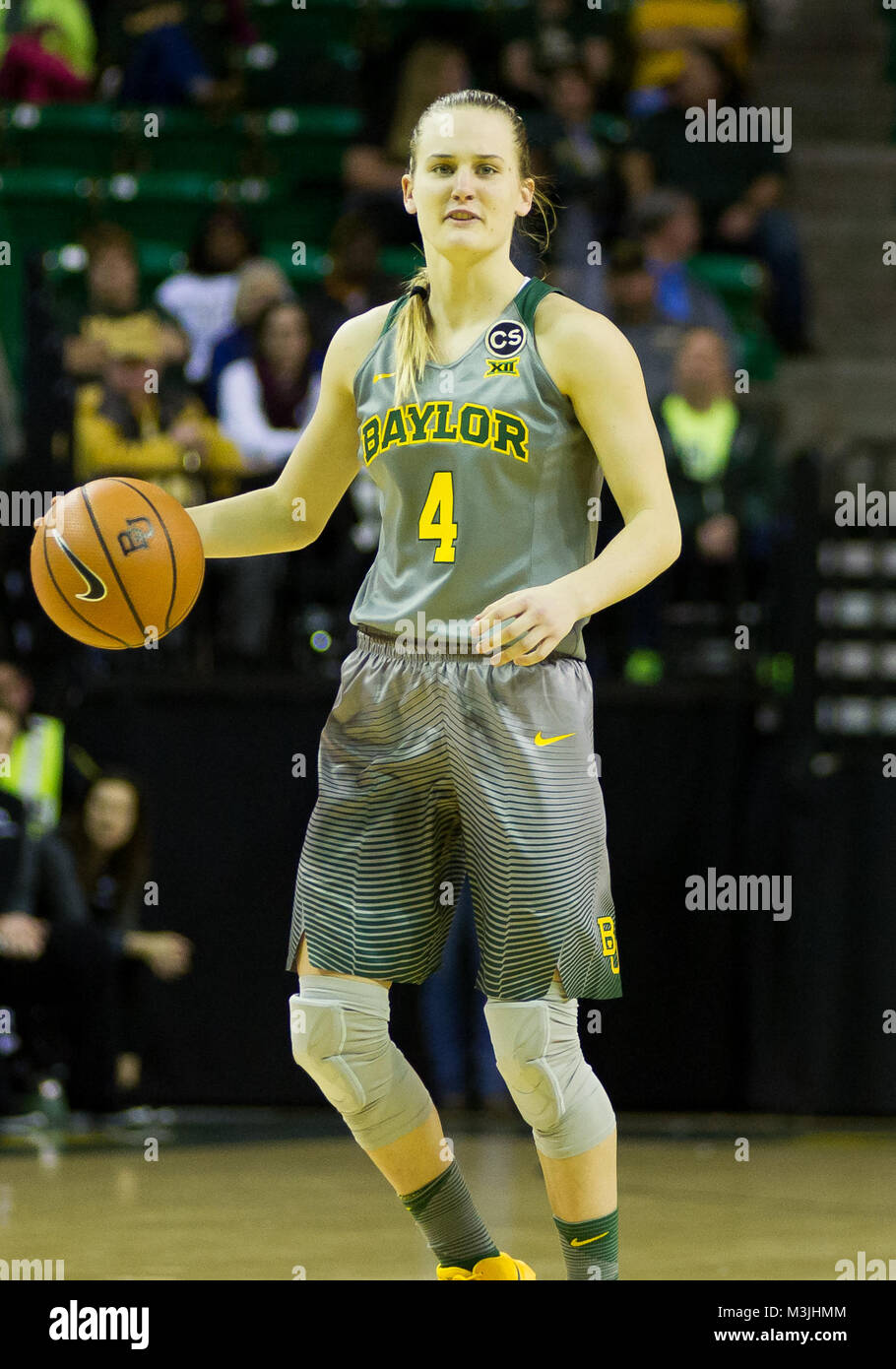 Waco, Texas, USA. 10th Feb, 2018. Baylor Bears guard Kristy Wallace (4 ...