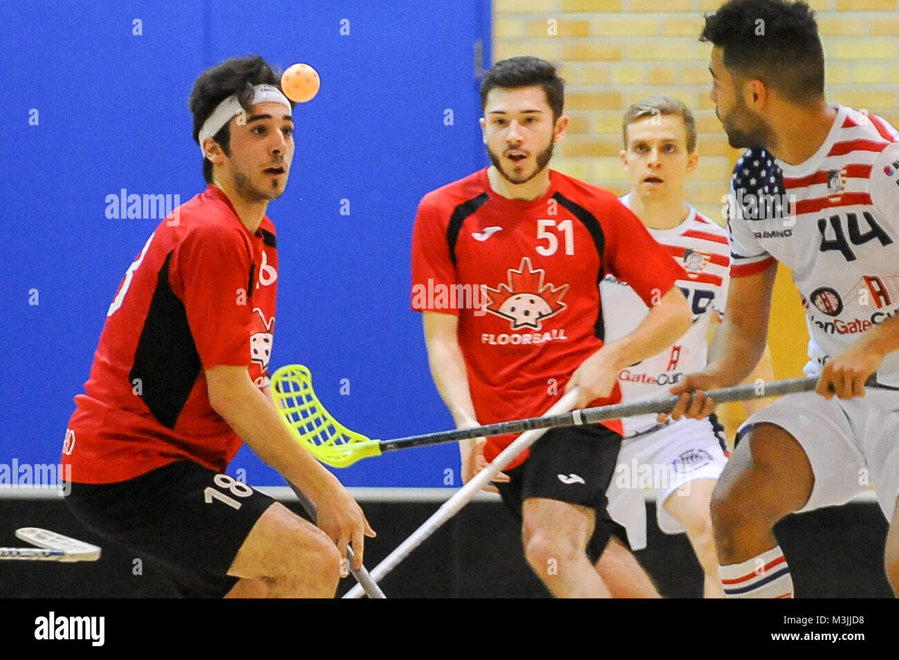 Toronto, Canada. 11th February, 2018. Players in action during the USA ...