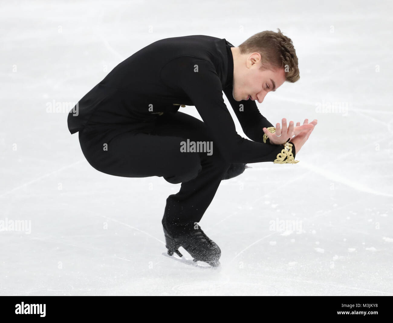 Seoul, South Korea. 12th Feb, 2018. Italian figure skater Matteo Rizzo ...