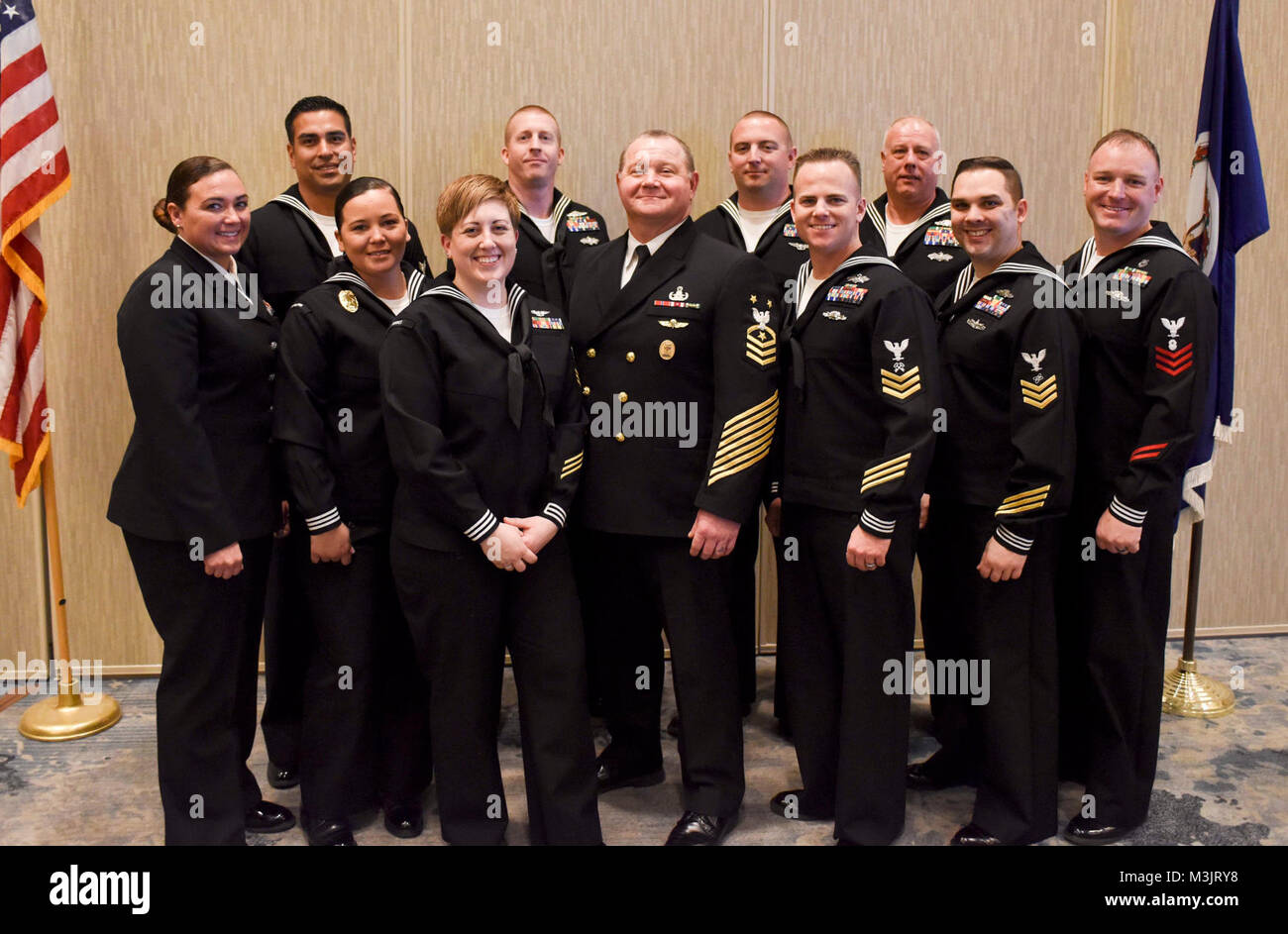VIRGINIA BEACH, Va. (February 9, 2018) FORCM James Herdel, force master ...