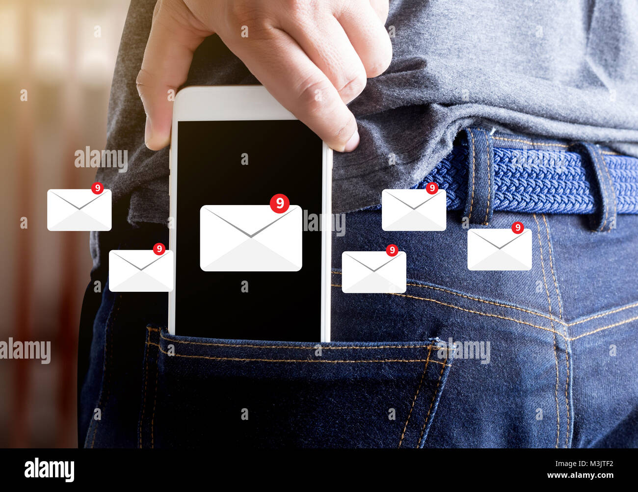 Mail Communication Connection message to mailing contacts inbox to view ...