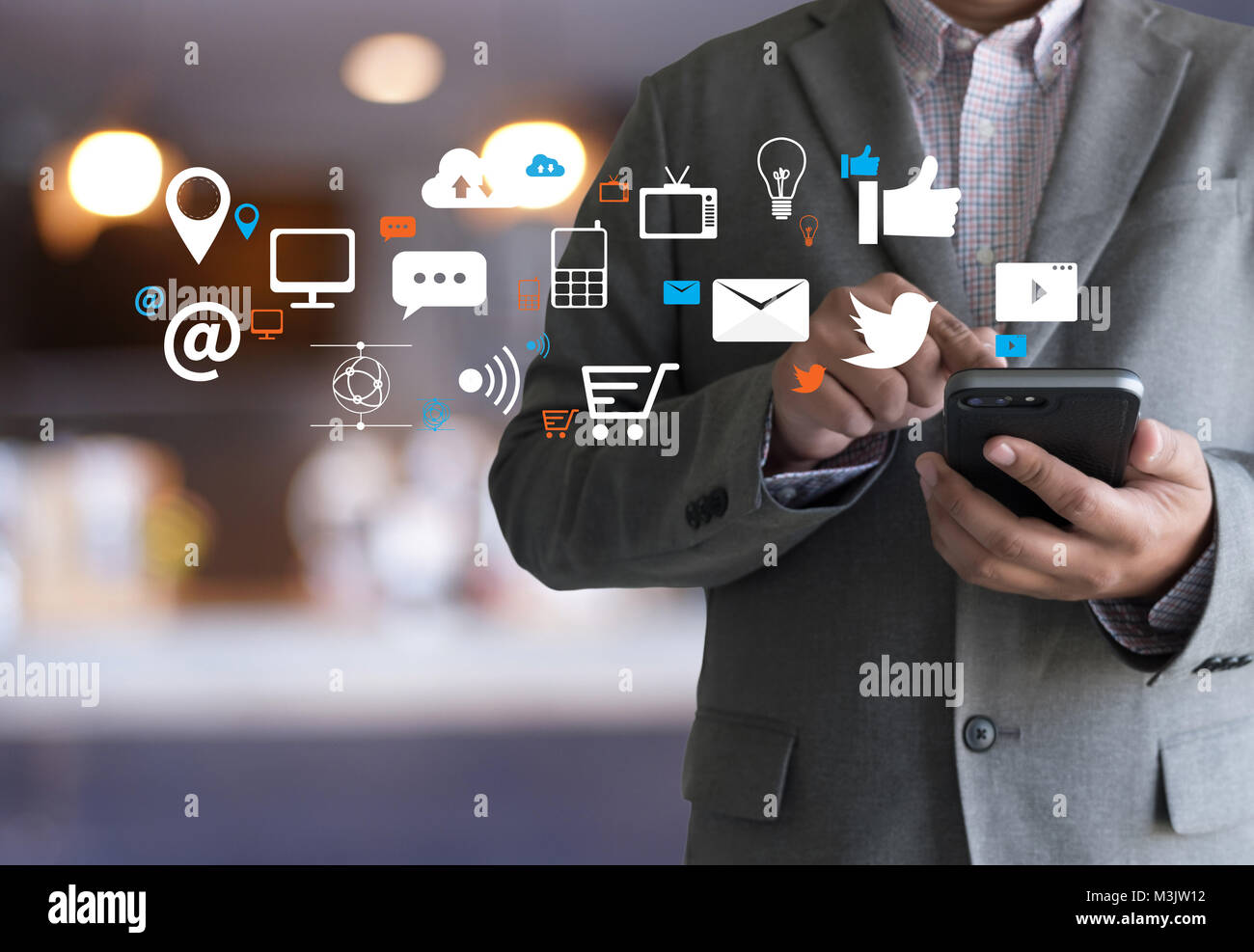 Networking chat Communication Online Social media social network Stock ...