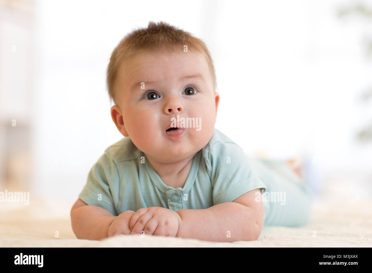 Portrait of funny baby boy Stock Photo - Alamy