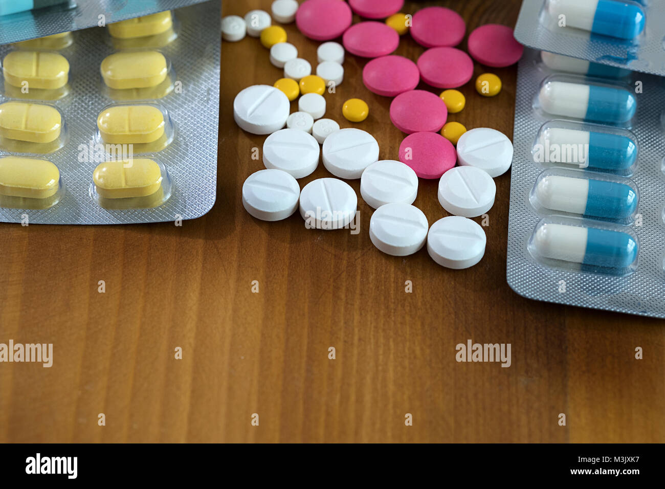 Drug Pharmacy prohibited substances medicine Packaging of tablets Stock ...