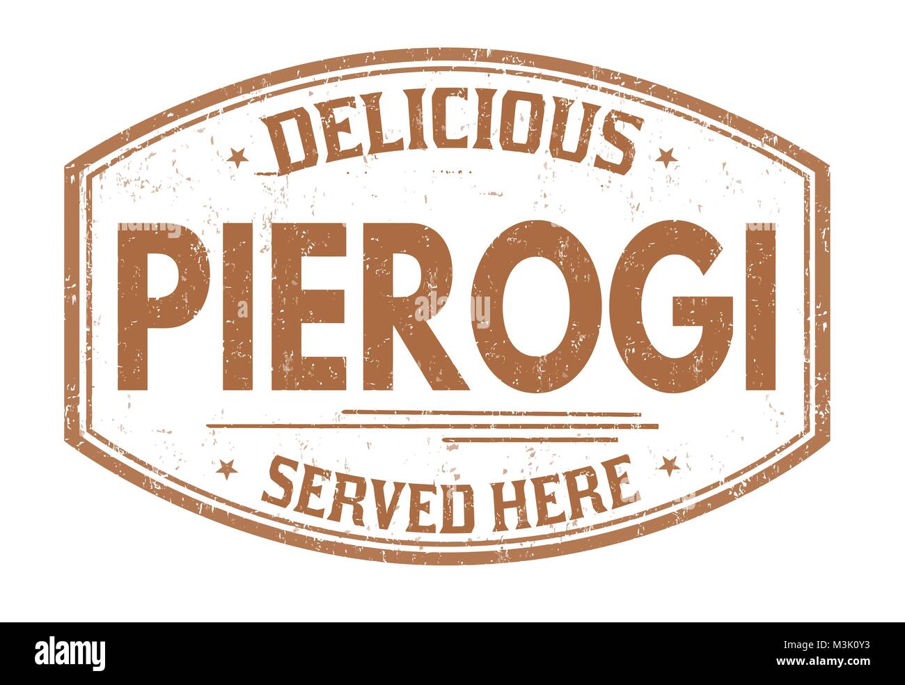 Pierogi grunge rubber stamp on white background, vector illustration ...