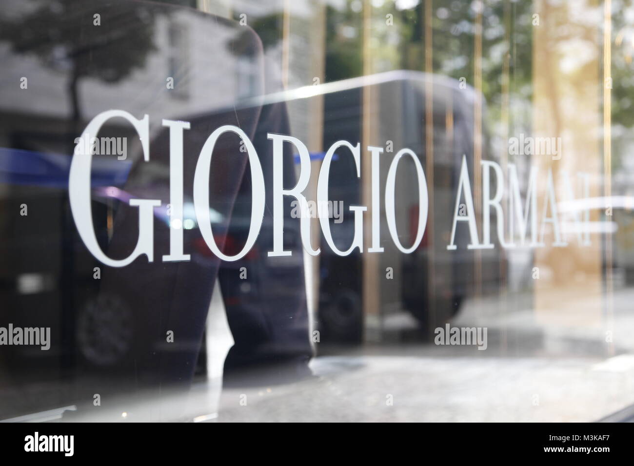 Giorgio armani designer label hi-res stock photography and images - Alamy