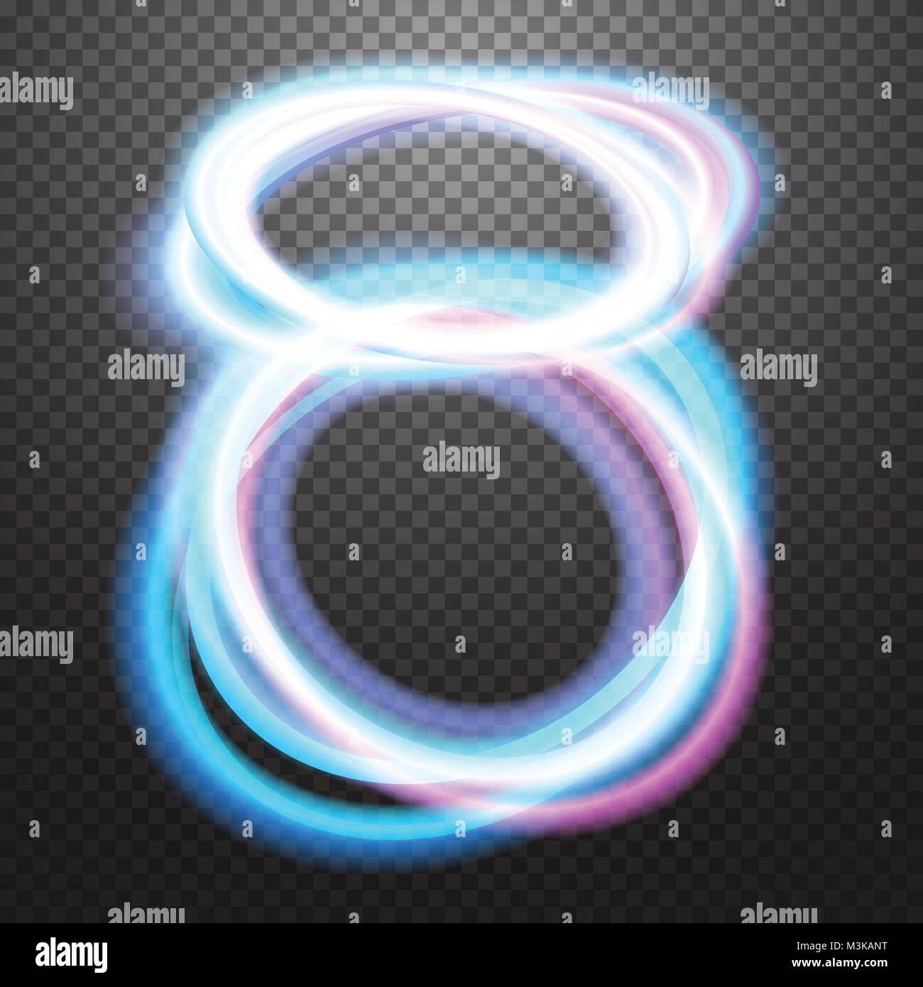 Shining neon light effect design element. Vector illustration Stock ...