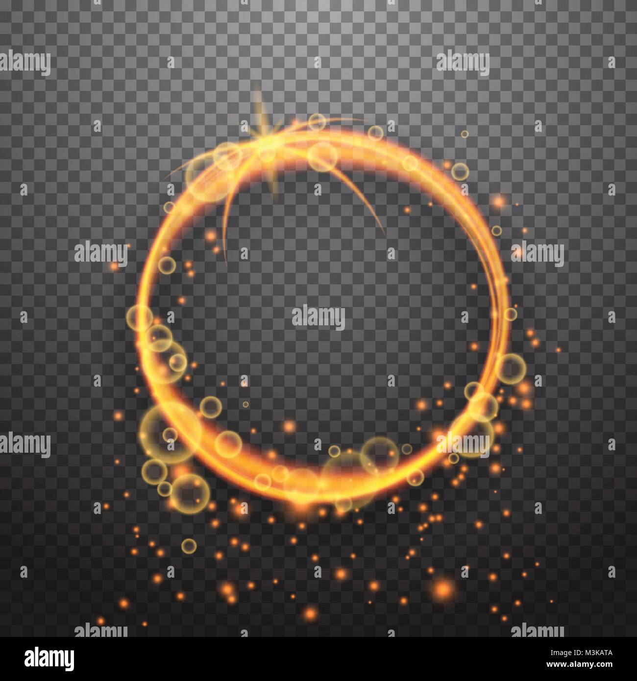 Shining circle light effect design element. Vector illustration Stock ...