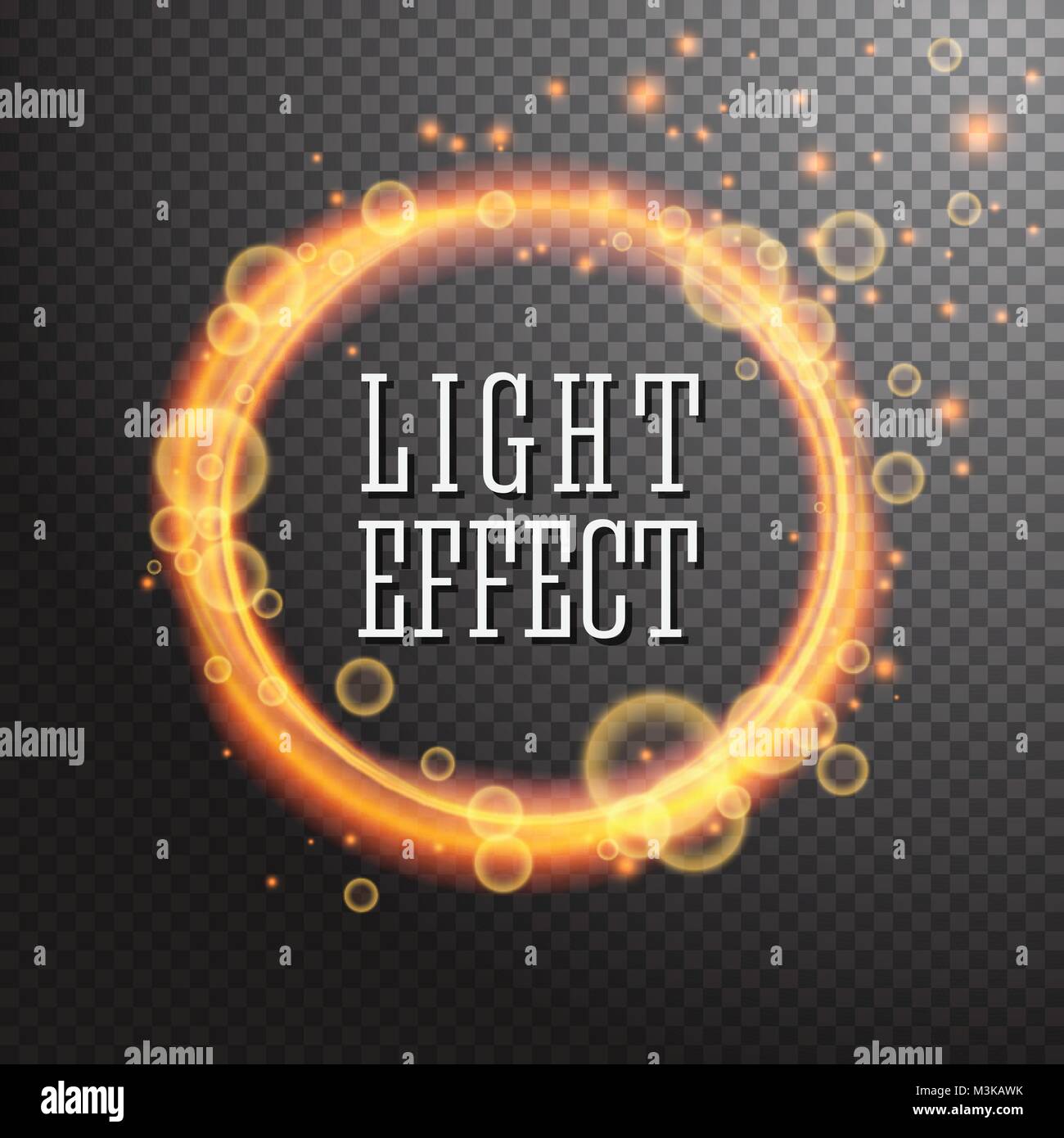 Shining circle light effect design element. Vector illustration Stock ...