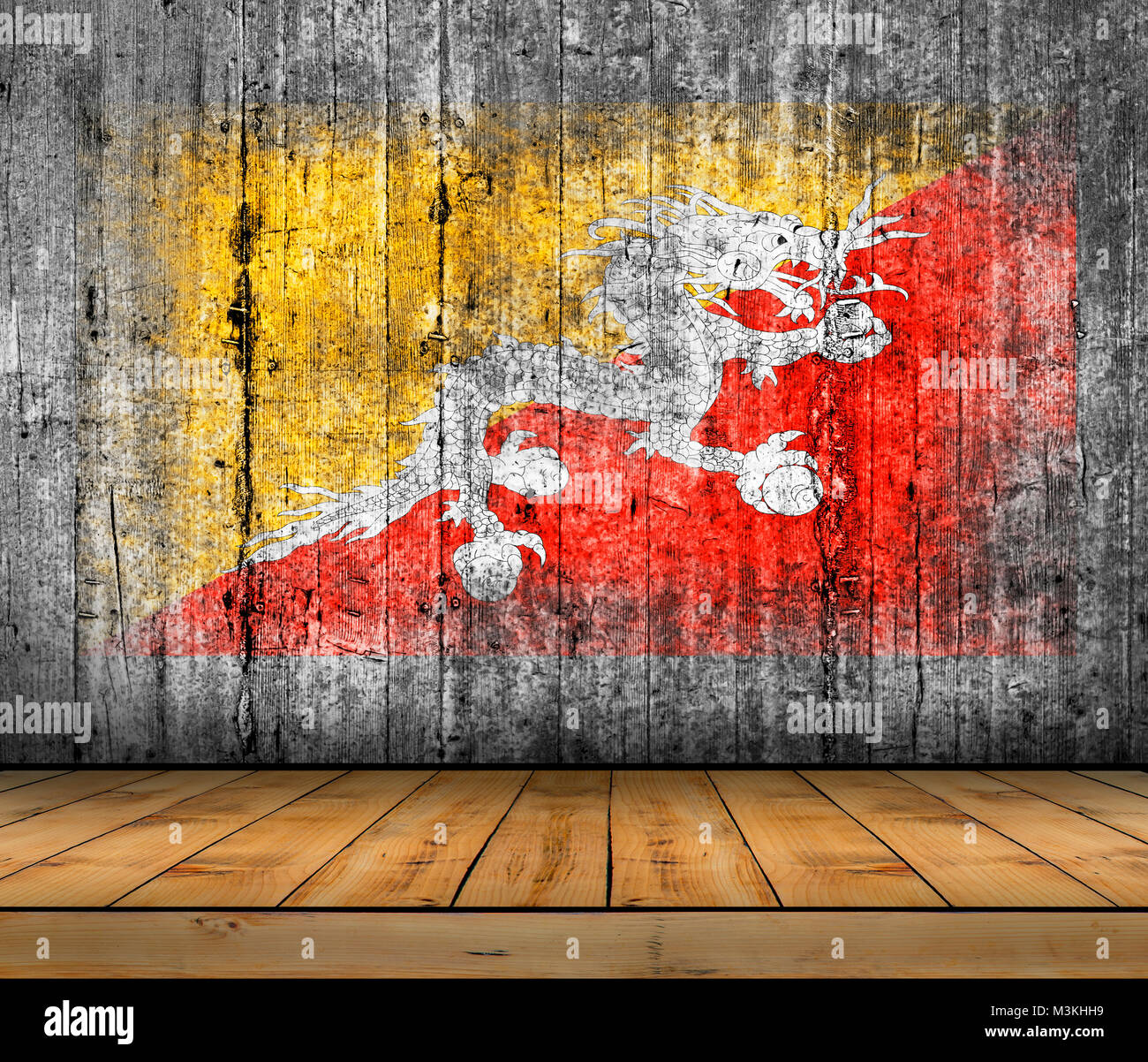 Bhutan flag hi-res stock photography and images - Alamy