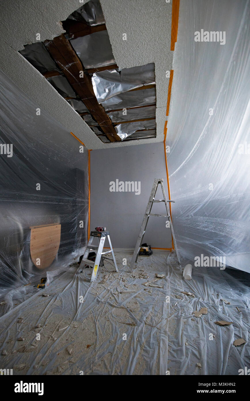 Repair ceiling hi-res stock photography and images - Alamy